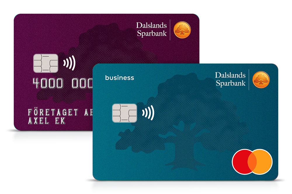 Kort för olika tillfällen | Betalkort | Kontokort | Dalslands Sparbank